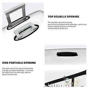 Flower Lette A White Luggage Cover Elastic Washable Stretch Suitcase Protector Anti-Scratch Travel Suitcase Cover for Kid and Adult XL (29-32 inch suitcase)