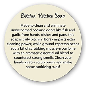 Seattle Sundries | Natural Dish Soap Bar - Kitchen Hand & Dish Bar Soap - 1 (4oz) Bar in a Low Waste Tin, Scented with Pure Essential Oils - Chef Gift for Cook