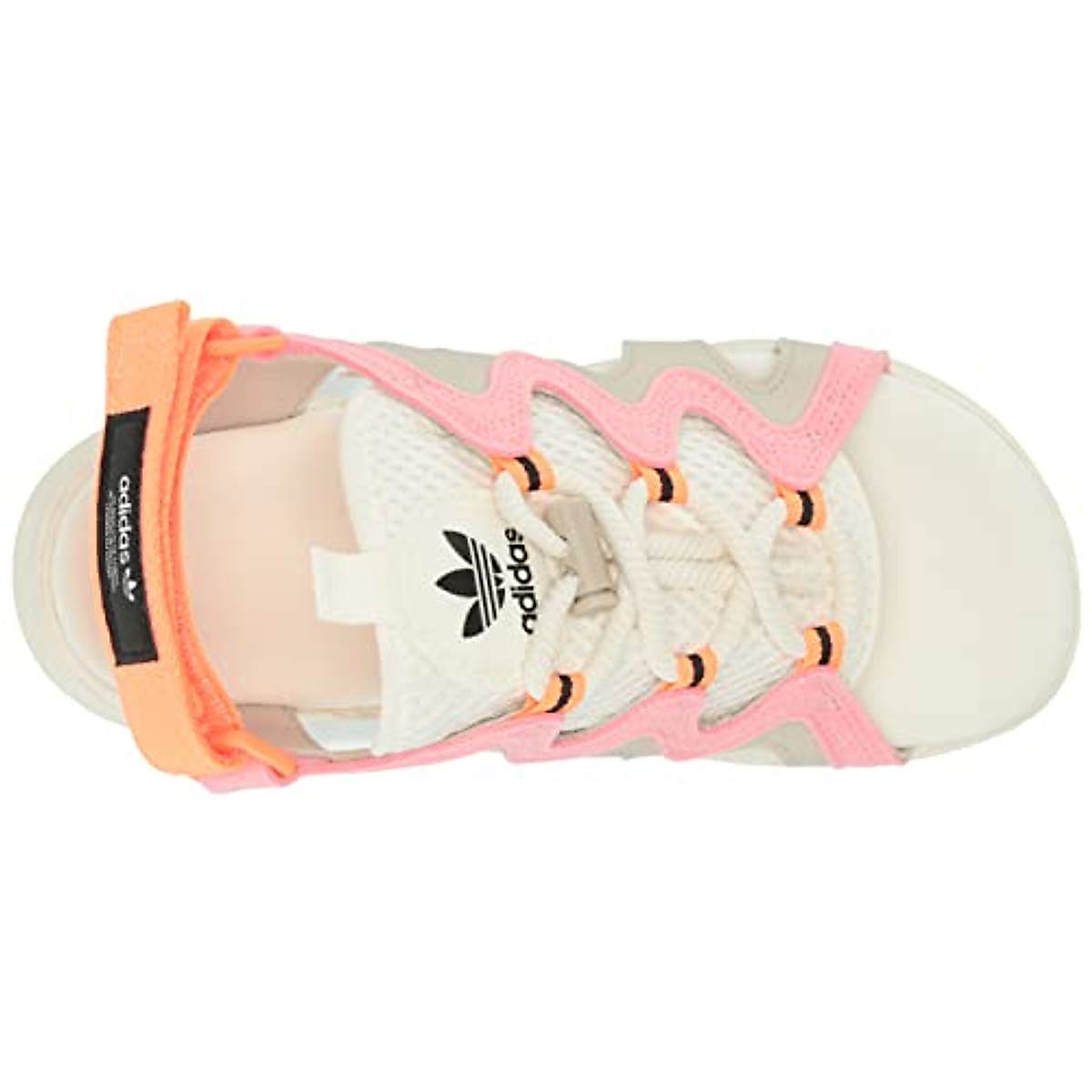 adidas Originals Women's Astir Sandals Sport, White/Super Pop/Wonder Quartz, 6