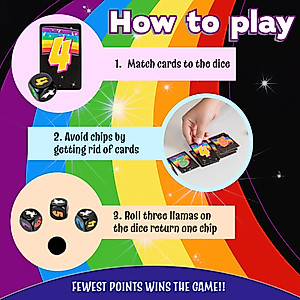 AMIGO Games Don't L.L.A.M.A. Dice Game - Fun and Strategic Llama-Themed Dice Game for Ages 8+ | 2-6 Players | Avoid Llama Drama and Shed Points