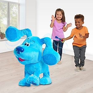 Blue’s Clues & You! Dance-Along 12-inch Blue Plush Stuffed Animal, Guitar Plays Music from the Show, Dog