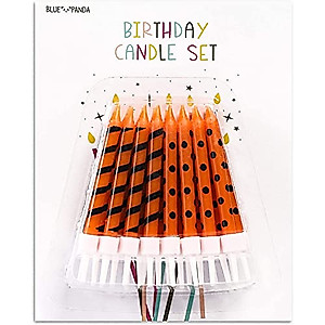 Basketball Party Cake Topper Candles in Holders (36 Pack)