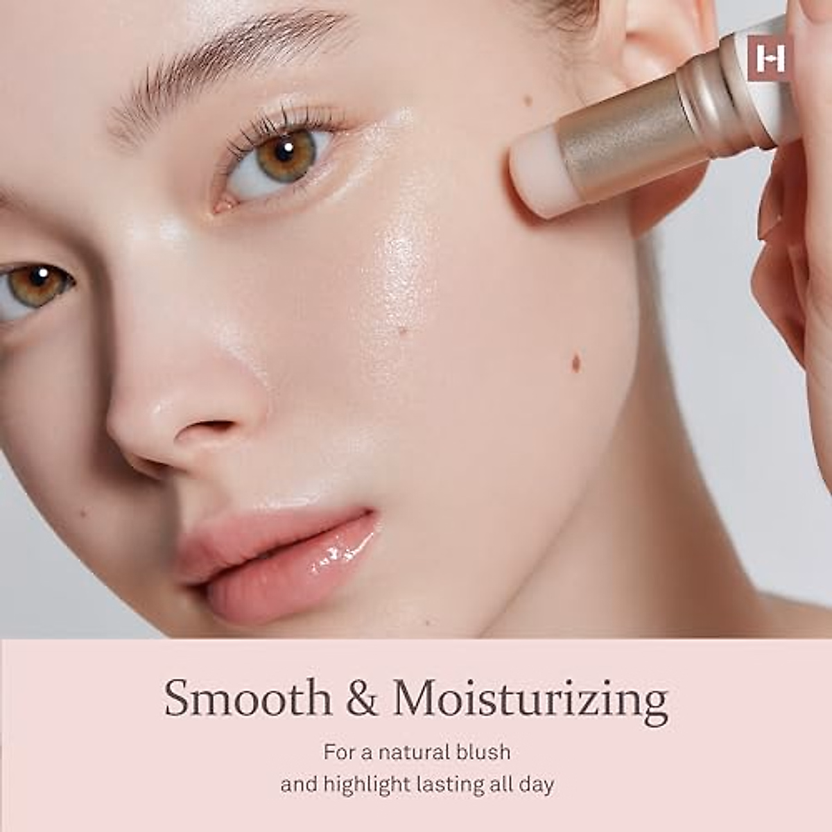 hince True Dimension Radiance Balm 10g (CLEAR) - Natural Shimmer Glow Face Highlighter, Transparent Color Tones, Brighten Skin Tone, Slim Fitting Texture, Blush, Eye Shadow Multi Makeup Stick