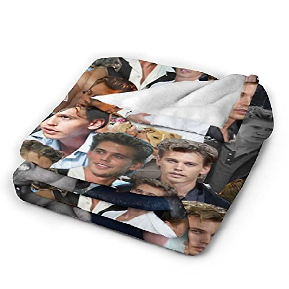 MEROHORO Austin Butler Throw Blanket 80" x 60" (3 Sizes), Lightweight, Ultra-Soft & Comfy Flannel Blanket, Microfiber Fleece Blanket, Anti-Pilling Plush Blanket for Couch, Bed, Sofa