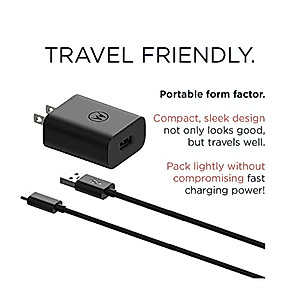 Motorola TurboPower 20 QC3.0 Charger with 1m USB-A to USB-C Cable for Moto G100, G Power (2020/2021/2022), G Stylus (2020/2021/2022/5G), One 5G/5G UW/5G Ace/5G UW Ace, Edge/Edge+