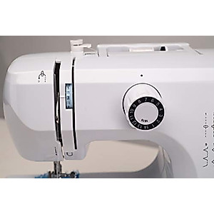 Michley Professional Desktop Sewing Machine SS-700+, 16 Built-in Stitch Patterns, 13.5-inches by 5.8-inches by 11.5-inches, White