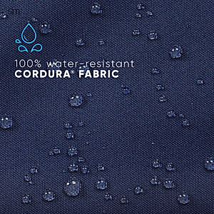 Simple Modern Tote Bag for Women | Medium Water-Resistant Laptop Purse with Compartments and Zipper Top | Shoulder Bag with Pockets for Work, Travel & School | Navy