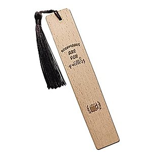FIVE ELEPHANT Bookmarks are for Quitters Funny Inspirational Bookmark, Funny Reader Gifts, Reading Gifts, Gift for Book Lover Boys Girls Adults and Friends