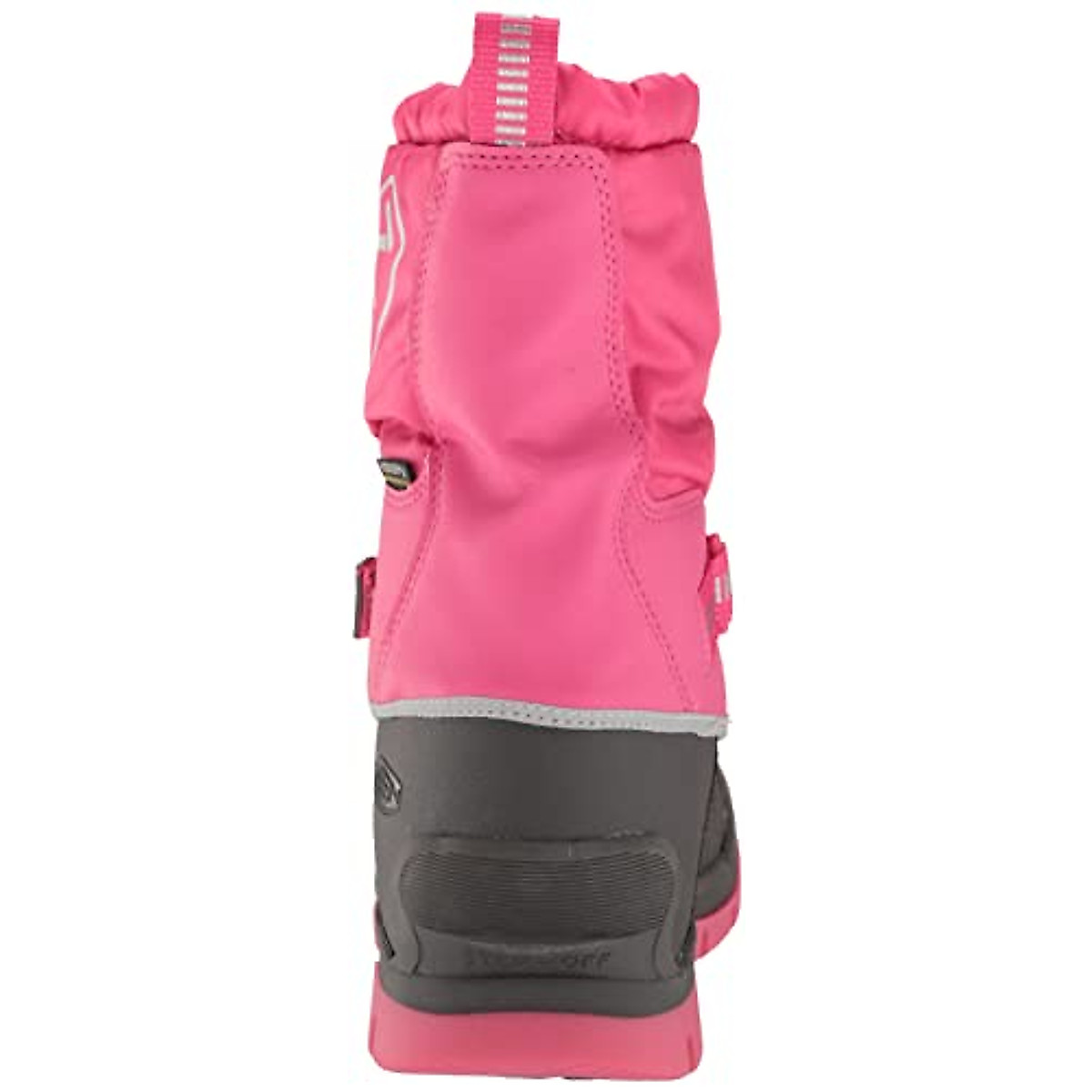 KEEN Snow Troll Insulated Waterproof Pull On Winter Boots, Fuchsia Purple/Silver, 2 US Unisex Big Kid