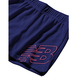 New Balance Kids Girls' Little Athletic Short, uv Blue, 5