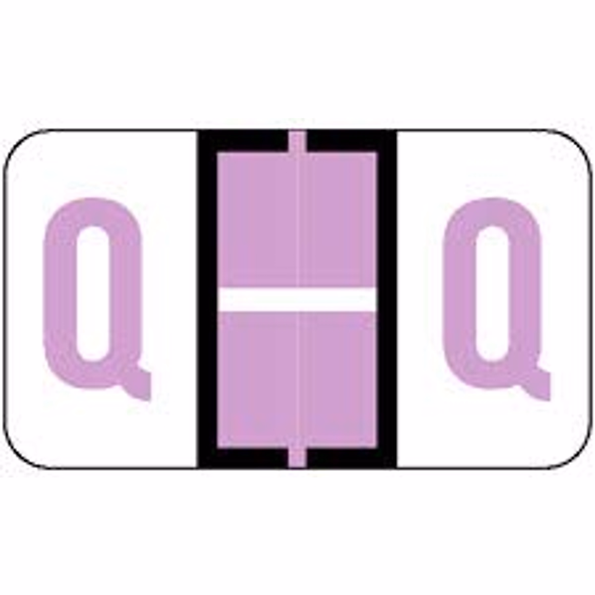 Doctor Stuff - File Folder Labels, Alphabet Letter Q, Jeter/TAB 5109 - JXAM Alternate Series Compatible Alpha Stickers, Lilac, 15/16" x 1-5/8", 500/Roll