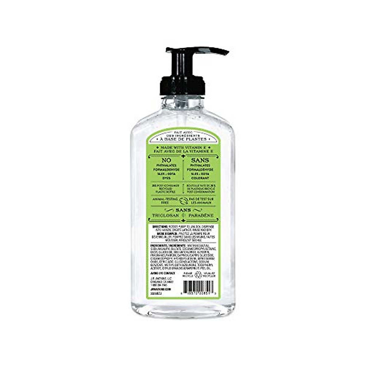 J.R. Watkins Gel Hand Soap, Scented Liquid Hand Wash for Bathroom or?Kitchen, USA Made and Cruelty Free, 11 fl oz, Aloe & Green Tea
