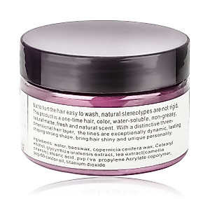 SOVONCARE Pink Hair Styling Wax, Temporary Hair Color Cream for DIY Hairstyle, Cosplay, Halloween, Date - 4.23 oz