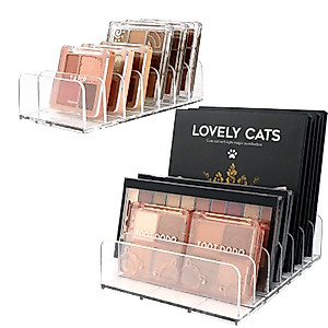 2 Pack Makeup Organizer, Compact Makeup Palette Organize, for Bathroom Countertops, Vanities, Cabinets, Sleek Modern Cosmetics Storage Solution for - Eyeshadow Palettes, Contour Kits, Blus