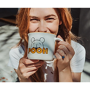 Disney Winnie the Pooh and Piglet Ceramic Camper Mugs | Set of 2