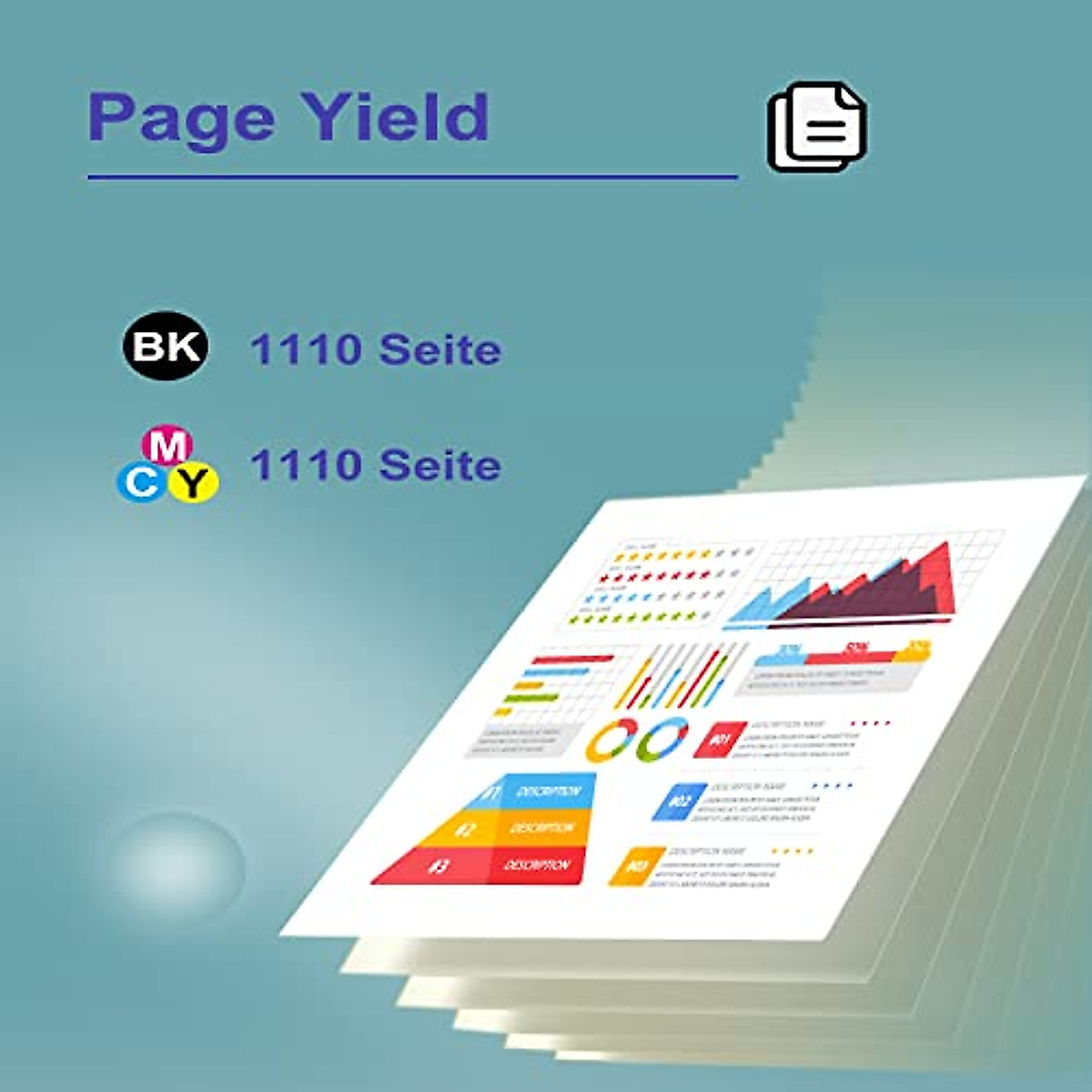 822XL Remanufactured for Epson 822XL Ink Cartridges for Epson 822 XL T822 to use for Epson Workforce Pro WF-3820 WF-4820 WF-4830 WF-4833 WF-4834 Printer (4 Pack BCMY)