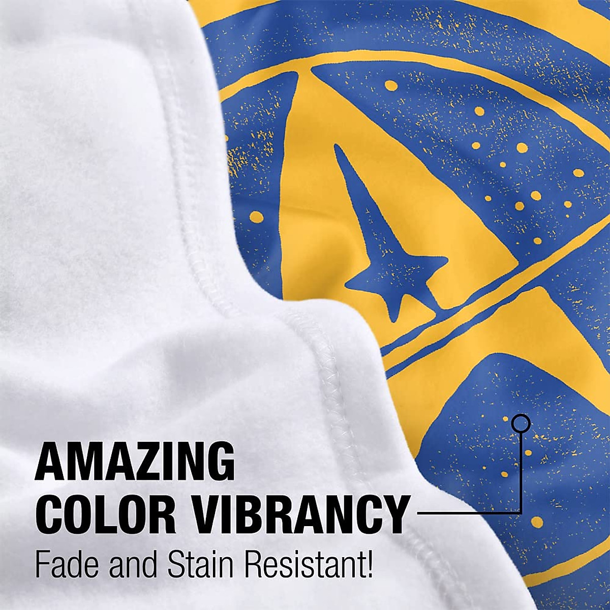 LOGOVISION Star Trek Lightweight Baby Blanket, 30"X40", Recruit Stamped Unisex for Infants Girls & Boys