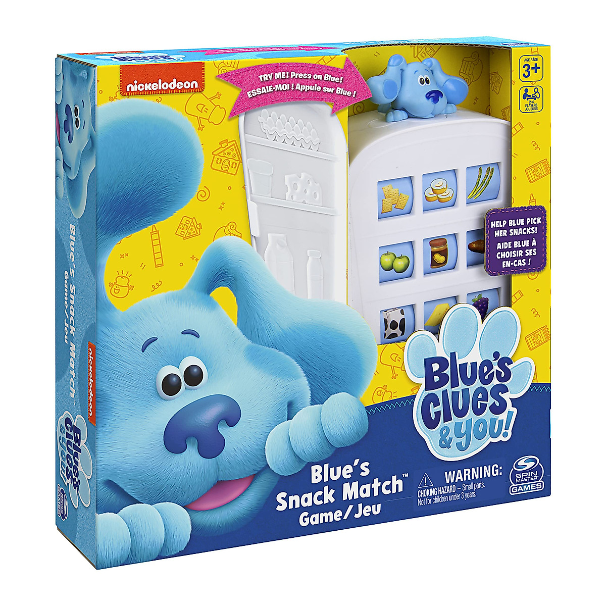 Spin Master Games Nickelodeon Blue's Clues Snack Match Game, Matching Board Game, for Families and Kids Ages 3 and up