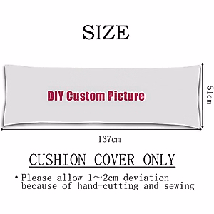 AIRMARK Body Pillow Cover,3D Illustration Football Leather Texture Laces Printed Long Pillow Cases Protector with Zipper Decor Soft Large Covers Cushion for Beding,Couch,Sofa,Home Gift 20"x54"