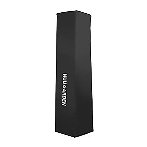 Nuu Garden Patio Heater Cover with Zipper, 210D Oxford Cloth, Tear-proof, Anti-snow, Wind-resistant, Dust proof, 89.37'' x 19.68'' x 19.68'', Black