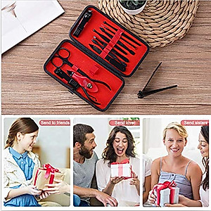 AKEROU Manicure Set Manicure & Pedicure Kits-Professional and Luxury 8 In 1 Nail Clippers Pedicure and Grooming Kit for mens (8PCS)