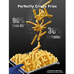 Nuwave Bravo Pro Smart Toaster Oven Countertop, True Air Fryer Combo w/Improved 100% Convection, 35% Crispier, 112 Presets, Customizable Pizza Zones, Integrated Probe, PFAS Free, 30QT, Stainless Steel