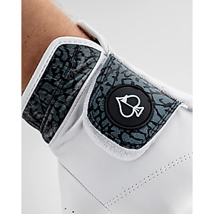 Pins & Aces - Elephant Print Golf Glove Design - Premium AAA Cabretta Leather, Long-Lasting Durable Tour Glove for Men or Women - Premium Leather Golf Glove Left & Right Hand - (Medium, Left)