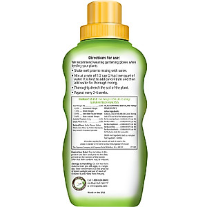 Espoma Organic 8 Ounce Concentrated Indoor! Plant Food - Indoor Plant Fertilizer for Large & Small Plants Like Pothos, Fiddle Leaf Fig, Monstera, Snake & Palms