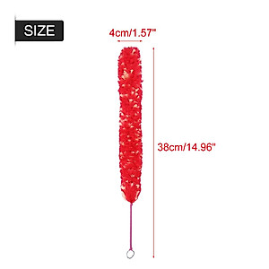 VBESTLIFE Practical Flute Cleaning Brush, Red Nylon Practical Flute Cleaning Swab Brush Cleaner Music Instrument Parts