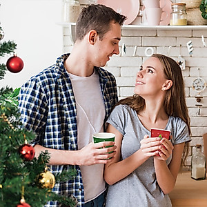 60 Pack Elf Christmas Cups, Buddy The Elf Christmas Party Supplies, 12 oz Funny Holiday Disposable Paper Cups, Xmas Party Drinking Cups for Coffee Cocoa Beverages Tea, Elf Merch Gifts for Women Men