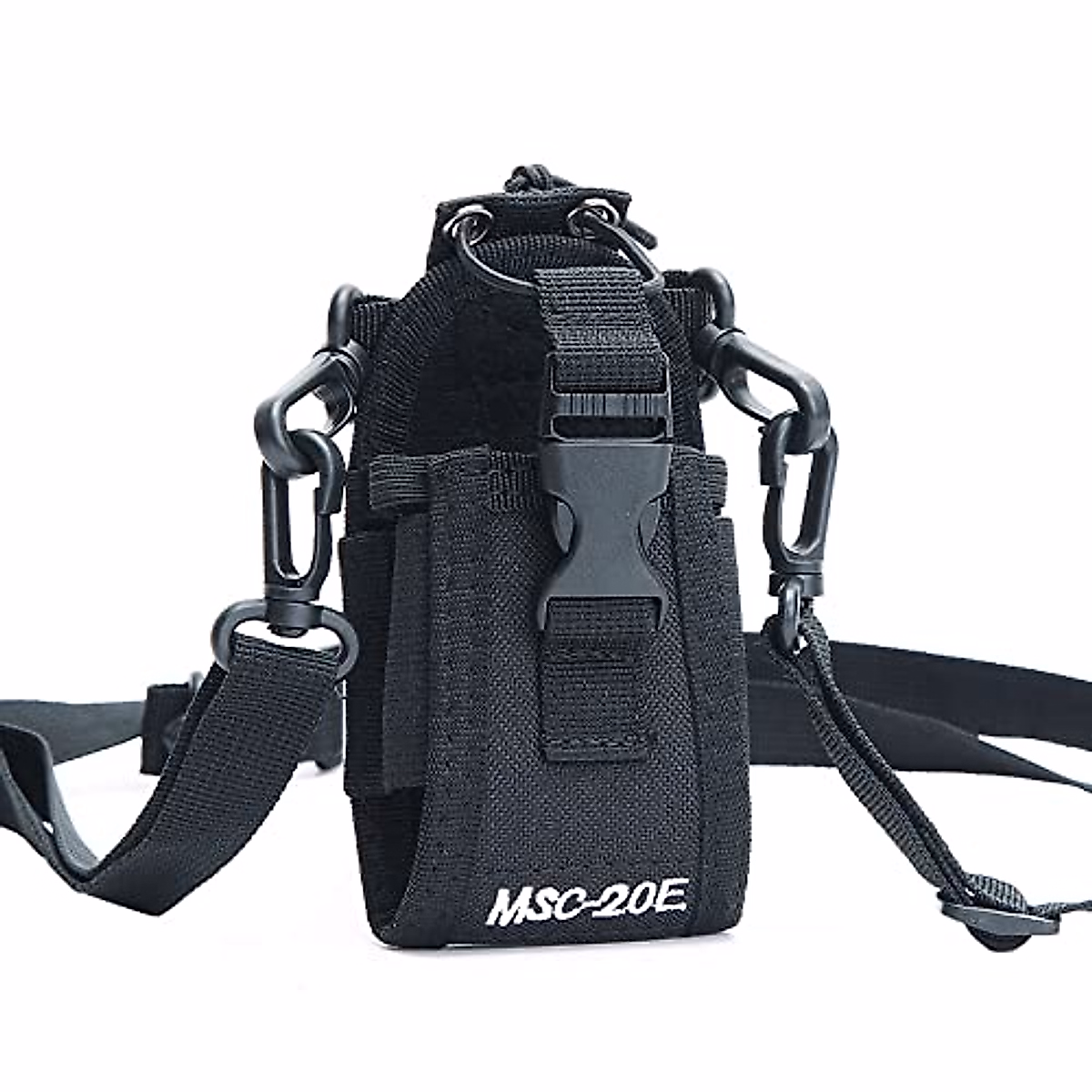 2Pack MSC-20E Walkie Talkie Holder Shoulder Strap 3 In 1 Two Way Radio Nylon Pouch Case Handsfree Compatible with GPS PMR446 Motorola Kenwood Midland ICOM Yaesu Two Way Radio Transceiver Walkie Talkie