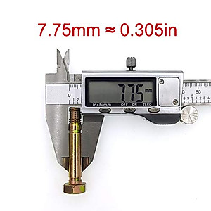Cancanle 12 Pack Snow Thrower Shear Pins and Nuts Replacement for Rotary 5575 Fit for Ariens 52100100