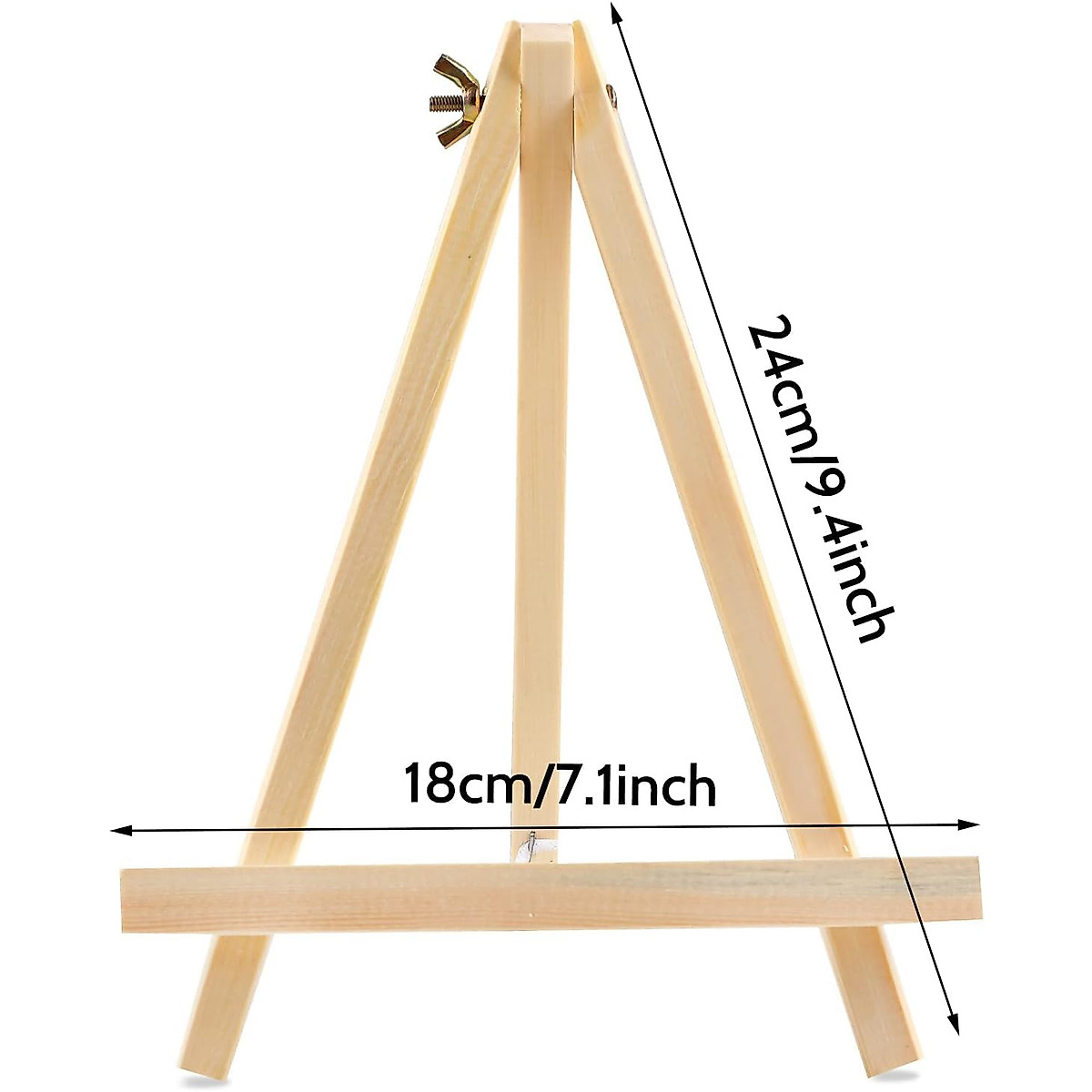 6 Pack 9 Inch Wood Easels, Easel Stand for Painting Canvases, Tripod, Kids Student Tabletop Easels for Painting, Art Craft Painting Easel Stand for Artist Adults Students