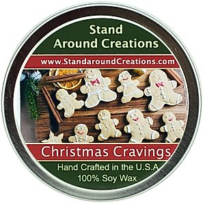 Stand Around Creations Soy Aromatherapy Candle - Scent: Apple Fragrance 8oz White