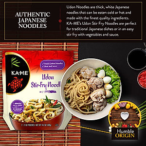 Ka-Me Udon Stir Fry Noodles - 14.2 Oz (Pack of 6)
