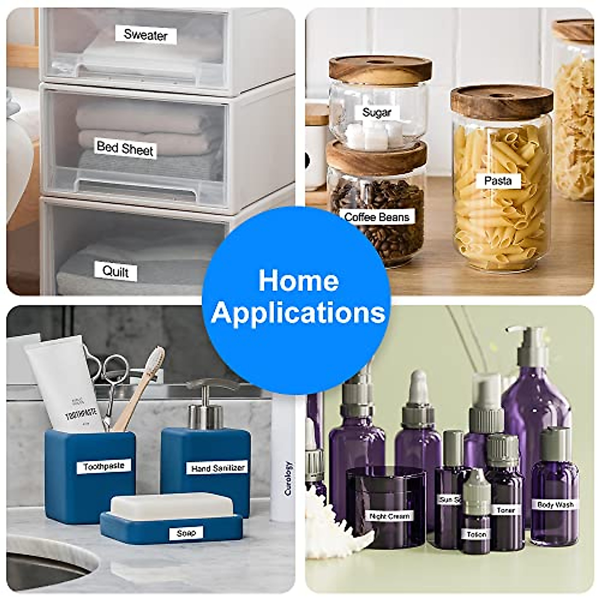 MarkDomain Replacement for Brother TZe-231 TZ-231 P Touch TZe TZ Tape 12mm 0.47 inch Laminated Black on White Label Tape, Compatible with Brother PT-D210 PT-D220 PT-H110 PT-D600 Label Makers, 3-Pack