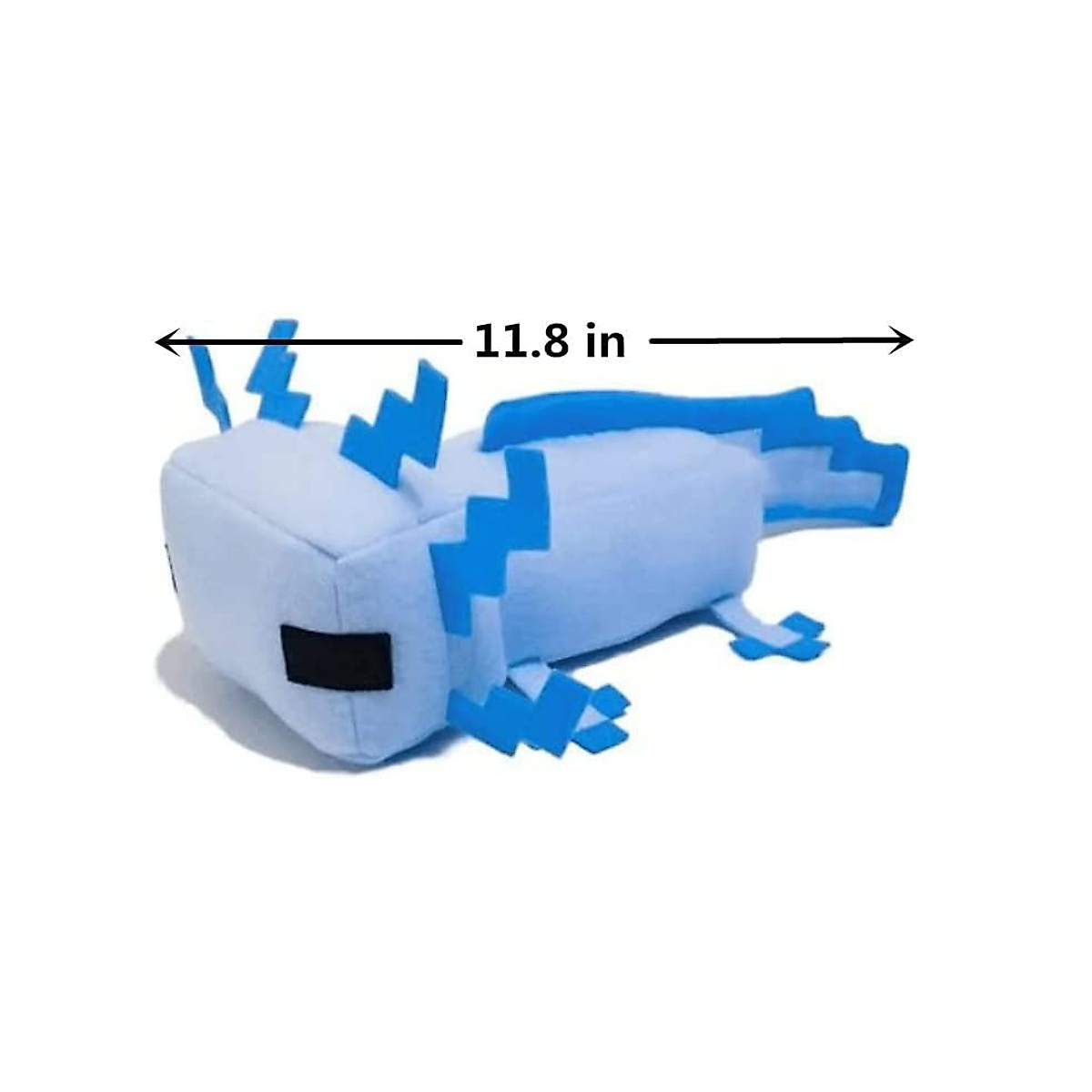 Yipeizi Axolot Plush Plush Stuffed Toy Soft Throw Pillow Decor for Video Game Fans, Perfect for Kids Birthday Party, Halloween, Christmas, Games, Kids Student Gifts (Blue and Pink)