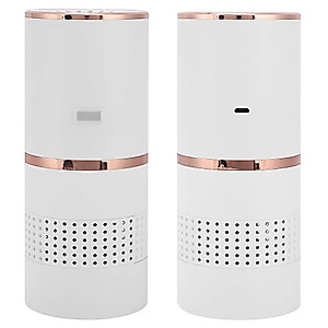 Fdit Portable USB Charging Household Desktop Air Purifier Mini Car Air Purifier (White)