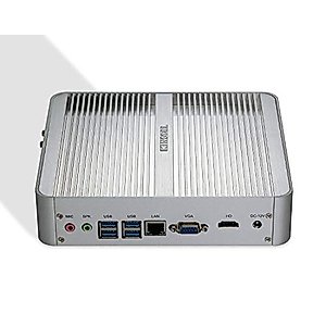KINGDEL Fanless Mini PC, Powerful Mini Desktop Computer, Intel i5 8th Gen. 4 Cores CPU, 16GB DDR4 RAM, 250GB SSD, 4096x2304, HD Port, LAN, VGA, 4xUSB 3.0, W-11 Pro