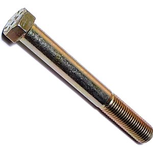 Hard-to-Find Fastener 014973253240 Grade 8 Fine Hex Cap Screws, 7/16-20 x 3-1/2, Piece-10 , yellow