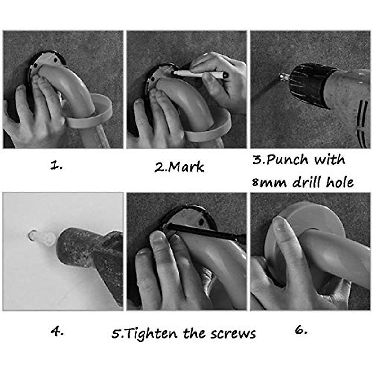 Bathroom Grab Bar Handrail Bath Handle Grab Bar Shower,Safe Non-slip Accessible Bathroom Handrails, Bathtub, Shower,Toilet,Kitchen Grab Bar Bathtub Handle