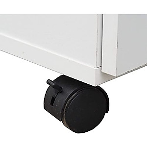 Kings Brand Furniture Buffet Server Sideboard Kitchen Storage Cabinet, White, 45.5" W x 15" D x 33" H