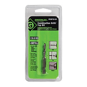 Greenlee Drill/Tap/Countersink, Hss, 10-24