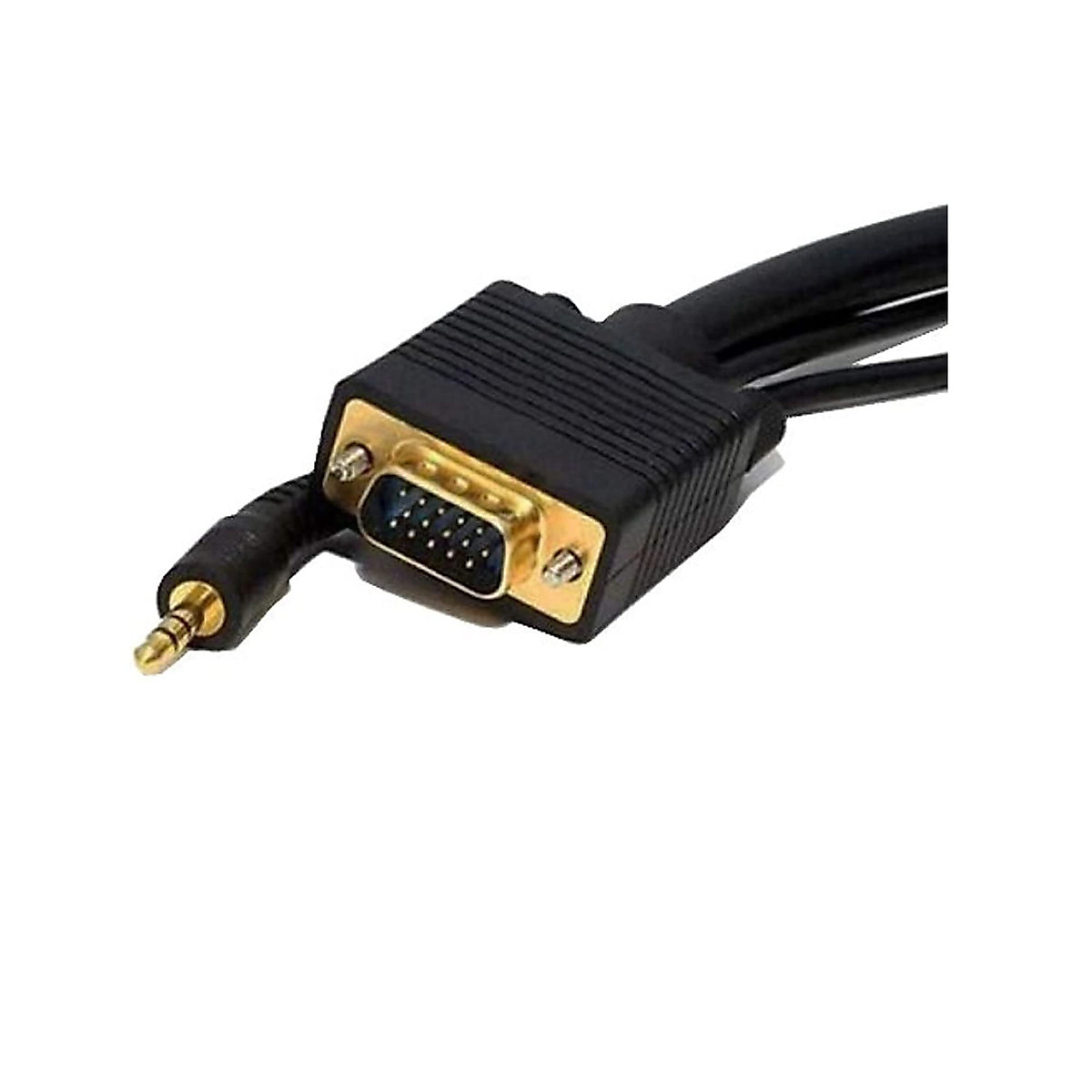 VGA to VGA Cable with Ferrite Cores 15 Feet (4.5 Meters) HD15 Male to Male SVGA Monitor Cable 15ft (4.5M) (10 Pack)