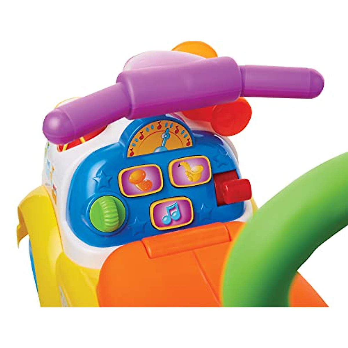 Fisher-Price Little People Music Parade Ride-On, Plays 5 Marching Tunes & Other Sounds! Perfect for Toddler Boys & Girls Ages 1, 2, & 3 Years Old - Helps Foster Motor Skills [Amazon Exclusive]