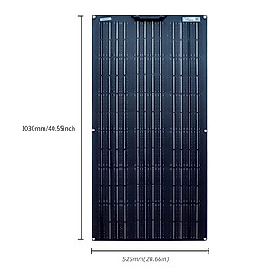 XINPUGUANG Flexible Solar Panel 12V 200W Solar Kit,2pcs 100W Flexible Solar Panel,20A Charge Controller Extension Cable for RV Boat Trailer(200W Solar Panel Kit)