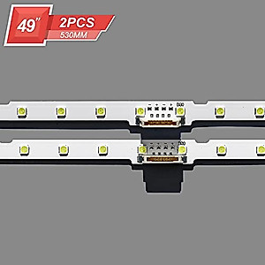 SENHE Backlight Strip 38 LEDs Fit for Samsung 49"TV AOT_49_NU7300_NU7100_2X38_3030C_d6t-2d1_19S2P Rev.v4 UE49NU7140 UE49NU7100