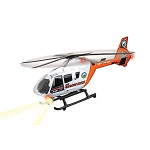 DICKIE TOYS Light and Sound SOS Rescue Helicopter with Moving Rotor Blades, 25"