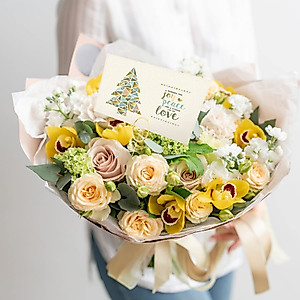 30pcs Metal Wire Floral Place Card Holder, Photo Clip Round Flower Favor Card Holder Metal Wire Photo Memo Holder Metal for Shower Party Favor