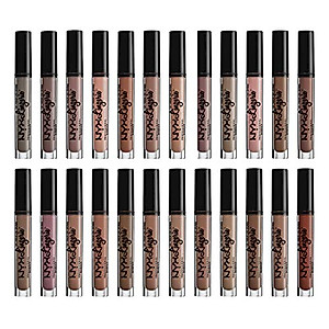 NYX PROFESSIONAL MAKEUP Lip Lingerie Matte Liquid Lipstick - Bedtime Flirt, Red Toned Pink